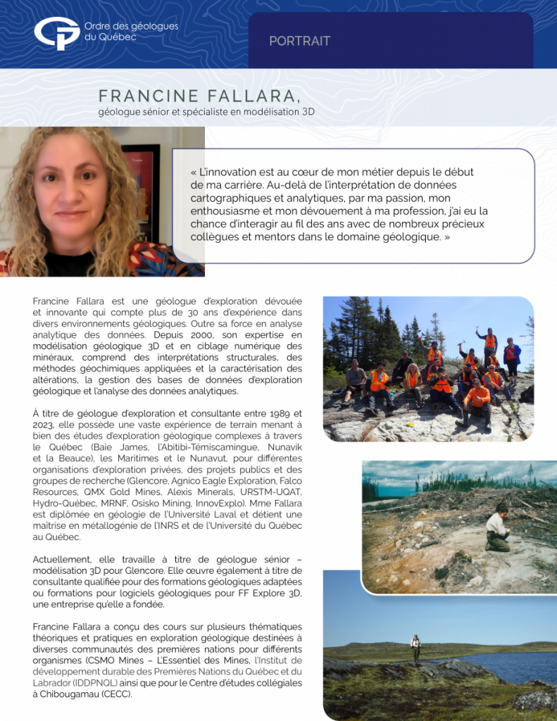 L’Ordre des géologues du Québec souligne le savoir-faire des ...